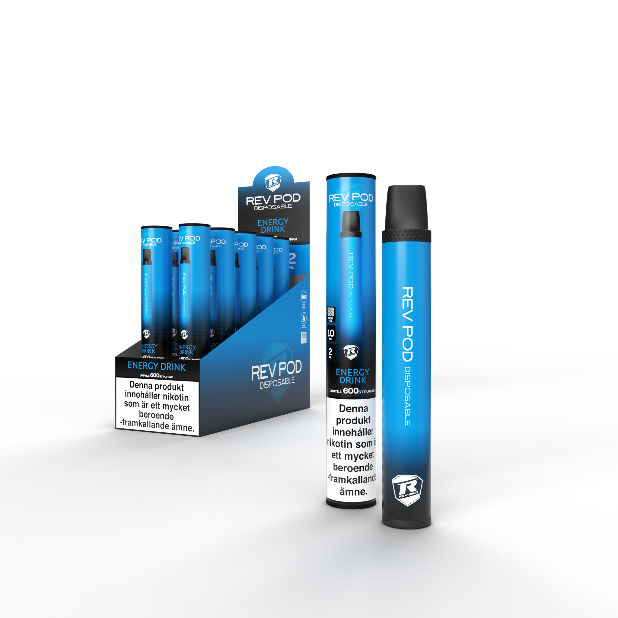 Rev Disposable Energy Drink 10mg (10 Pack) - Vapekungens