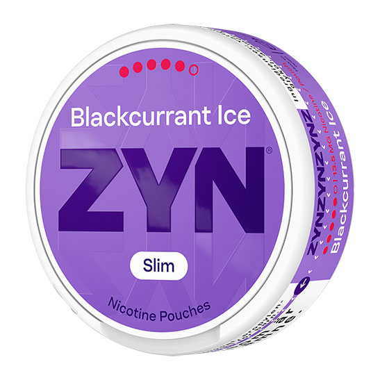 ZYN Blackcurrant Ice Slim Super Strong 5 PACK - Vapekungens